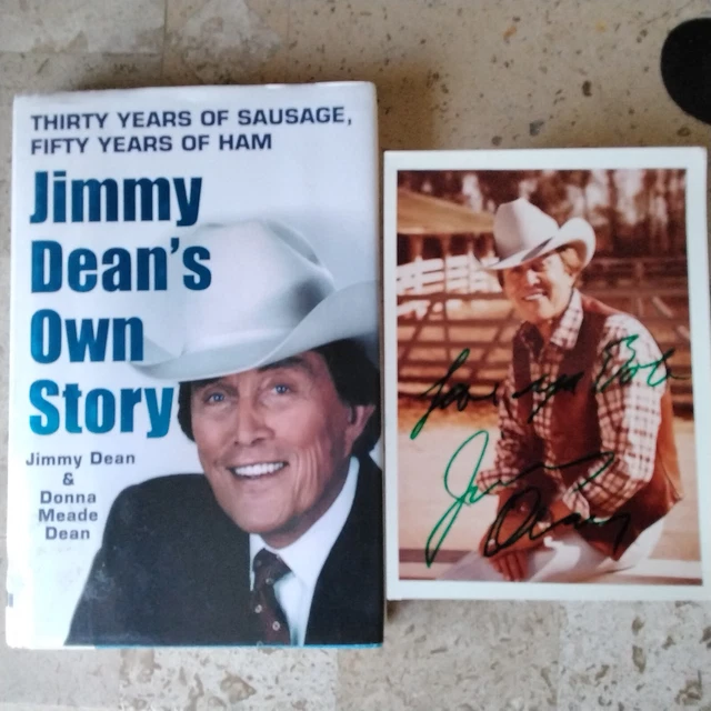 JIMMY DEAN SIGNED Photo Autobio Singer Actor Sausage Ole Opry Elvis ...