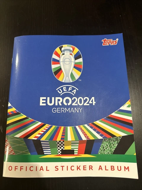 TOPPS UEFA EURO 2024 Sticker Album - Near Complete Only 7 Stickers ...