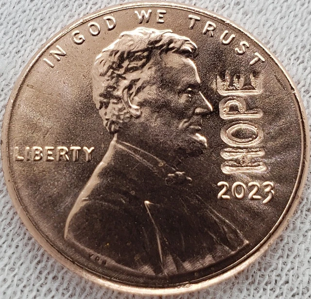 2023 LINCOLN PENNY 1C Hope Signature Imprint Counterstamp Gift Lucky ...