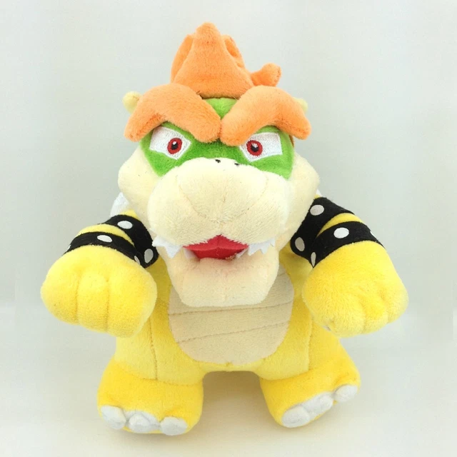 SUPER MARIO PLUSH 10" Gray King Bowser Koopa Plush Figure Dark Limited ...