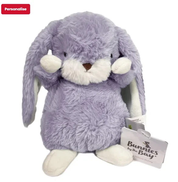 BUNNIES BY THE Bay Tiny Nibble Bunny Lilac Marble Plush Soft Toy £64.99 ...