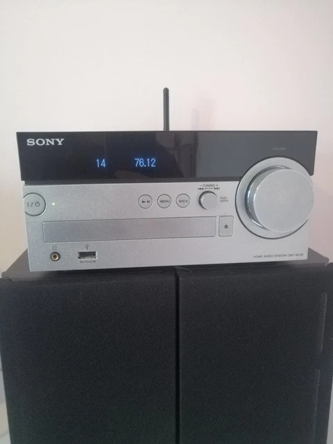 SONY CMT-SX7B CD Player, DAB, USB, Bluetooth, With Remote And Speakers ...