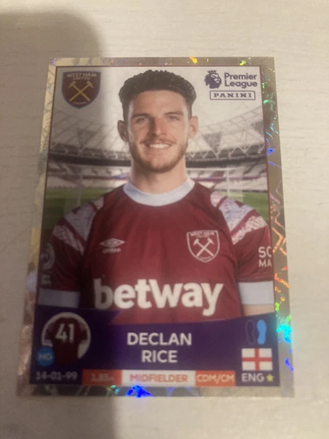 PANINI FOOTBALL 2023 Sticker Declan Rice West Ham United #596 £1.75 ...