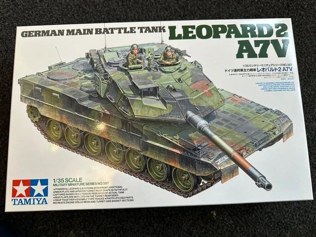 TAMIYA 1/35 LEOPARD 2 A7V MBT tank model kit (used) £34.99 - PicClick UK