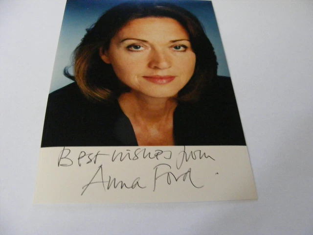 ANNA FORD SIGNED Photo Autograph TV Presenter Newsreader Journalist BBC ...