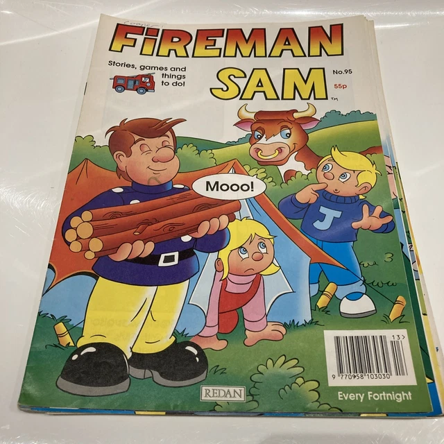 FIREMAN SAM FUN To Learn REDAN COMIC Magazines X 11 £34.99 - PicClick UK
