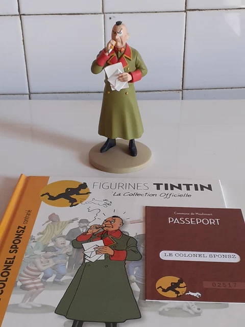FIGURINE TINTIN COLLECTION Officielle N° 37 LE COLONEL SPONSZ CONTRARIÉ ...