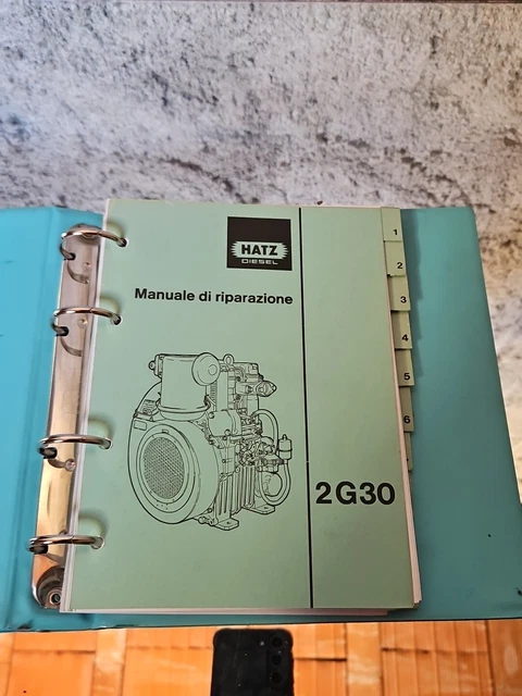 SERIE 2G30 Motori Hatz Diesel Manuale Riparazioni Manutenzione EUR 34,90 - PicClick IT
