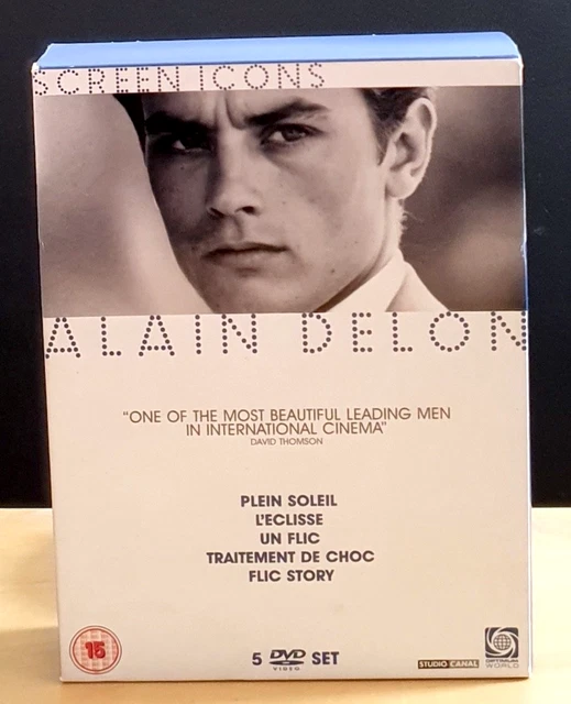 ALAIN DELON SCREEN Icons Dvd 5 Film Box Set Un Flic Story L'eclisse ...