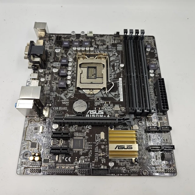 ASUS B150M-A MOTHERBOARD - Used, No Accessories, Scratches, No I/O ...