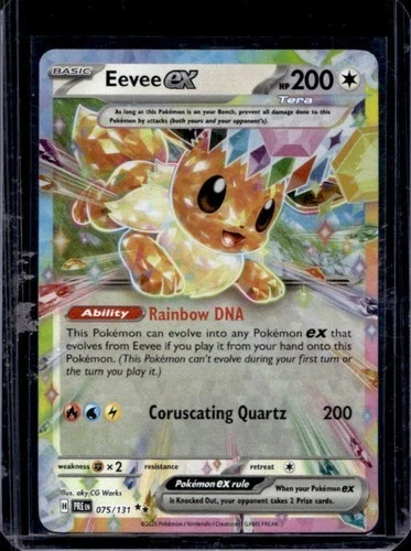 2025 POKEMON SV Prismatic Evolutions PRE EN Eevee ex #075/131 £2.21 ...