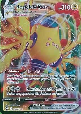 REGIELEKI VMAX 058/195 - Pokemon - Silver Tempest - Full Art - Ultra ...