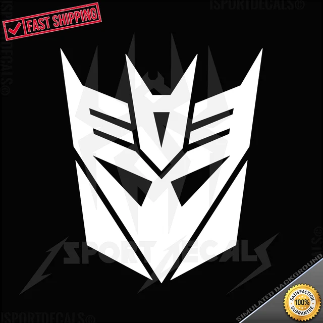 DECEPTICON CLASSIC CARTOON 80's Transformers Logo Vinyl Decal Sticker £ ...