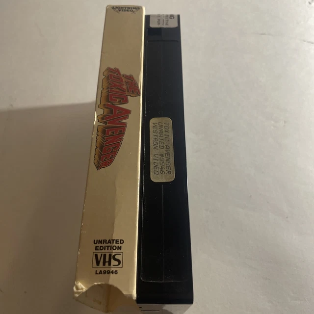 THE TOXIC AVENGER (VHS, 1986, vidéo Lightning) Andree Maranda, Mitchell ...