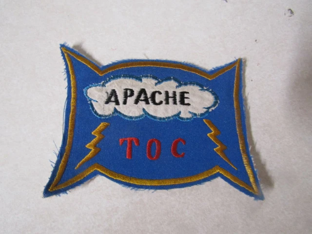 PATCH MILITAIRE ANCIEN Époque Vietnam Apache Toc A Troop 7Ème Escadron ...