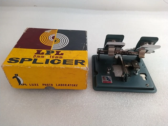 VINTAGE 8MM AND 16mm film splicer by LPL Made in Japan in original box ...