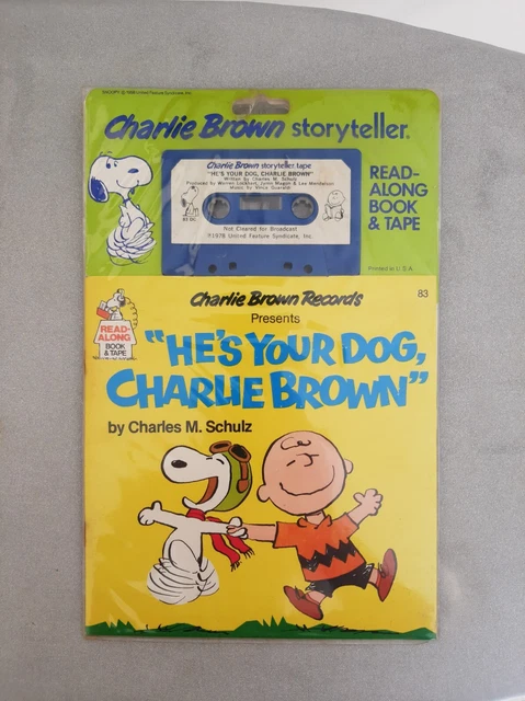 CHARLIE BROWN STORYTELLER Read Along Book Cassette He's Your Dog #bfeb ...