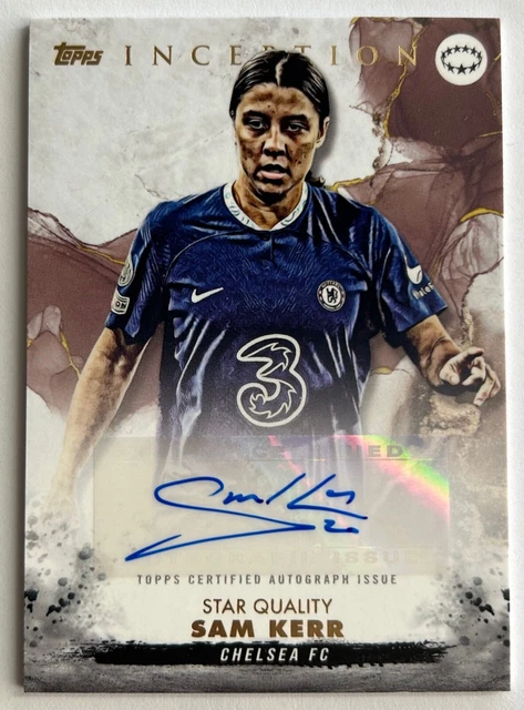 TOPPS UEFA INCEPTION 2022/23 - SAM KERR (Chelsea FC) Matilda's AUTO ...