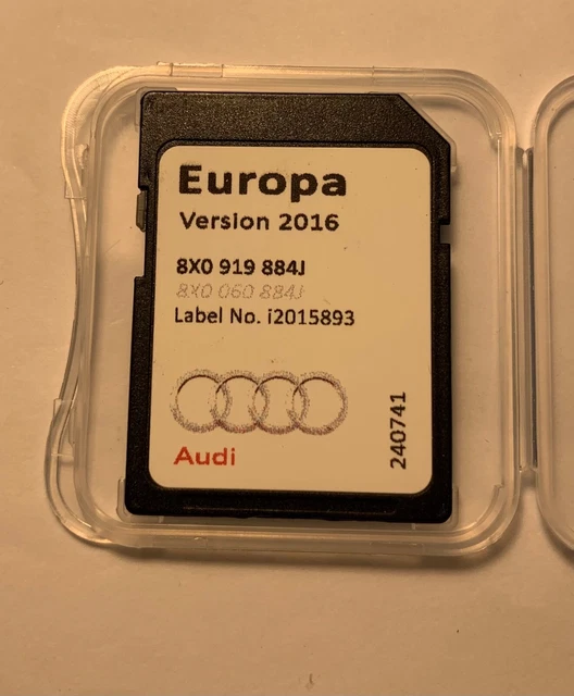 GENUINE AUDI A1 A6 A7 Q3 RMC Maps Sat Nav SD Card 2016 8X0919884J £29. ...