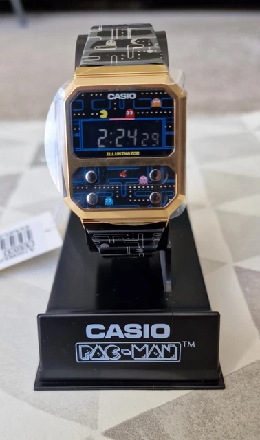 CASIO PAC-MAN A100WEPC-1BER Watch - Brand New In Box £210.00 - PicClick UK