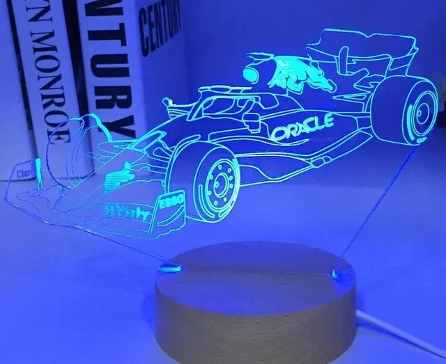 F1 RED BULL Racing 3D LED USB Display Light Multi Color Car Model Max ...