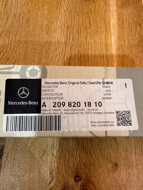 MERCEDES CLK W209 Convertible Hydraulic Roof Ram Strut Sensor Switch ...