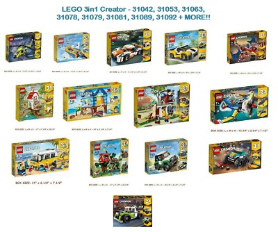 LEGO 3IN1 CREATOR - 31042, 31053, 31063, 31078, 31079, 31081, 31089 ...