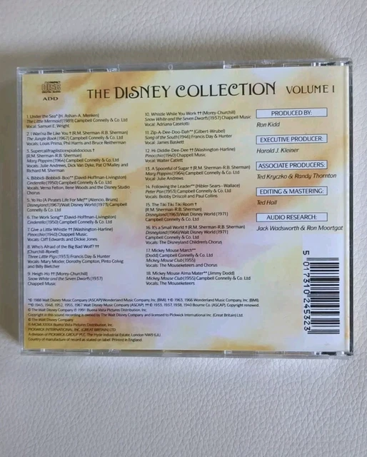 THE DISNEY COLLECTION, Vol. 1 by Various Artists (Music CD, 1999) $5.78 ...