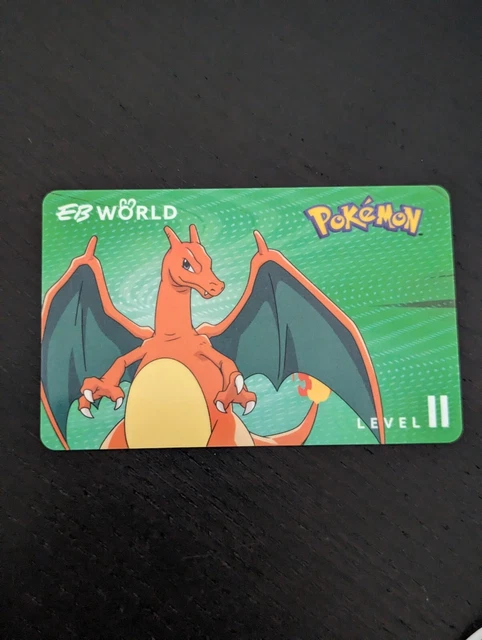 CHARIZARD LEVEL 2 Eb Games World Membership Card Limited Edition ...