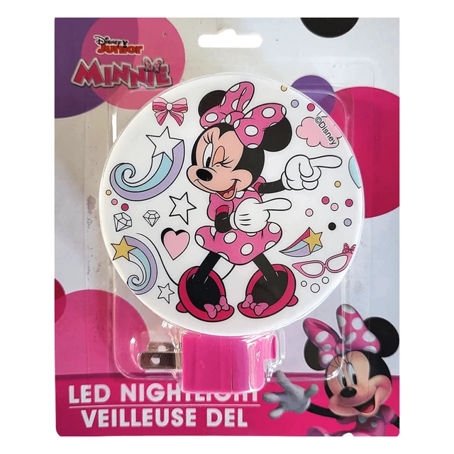 DISNEY JUNIOR MINNIE Mouse Adjustable LED Night Light Lamp for Kids ...