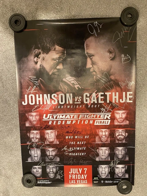 UFC SIGNED POSTER TUF 25 Finale Gaethje Vs Johnson £150.00 - PicClick UK
