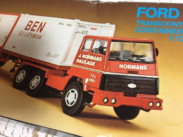 FORD TRANSCONTINENTAL CONTAINER Truck CAB BUILT 1/72 model kit TP £9.99 ...
