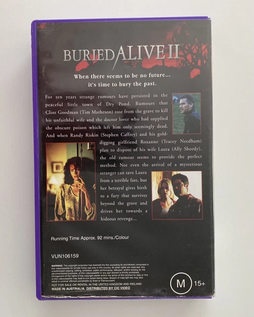 BURIED ALIVE 2 [VHS] CIC Video Big Box Ex-Rental Tape Horror Thriller ...