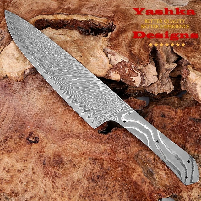 KOCHMESSER ROHLING DIY Küchenmesser Bastelbedarf Custom Messer Damast ...