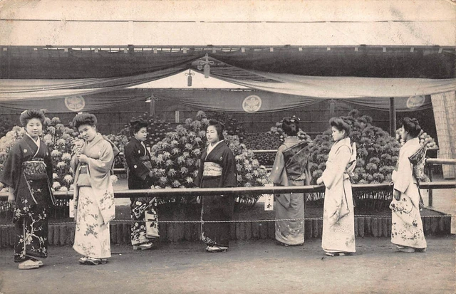 LADIES GEISHA TRADITIONAL Dress Kimono Culture Toyko Japanese Postcard ...