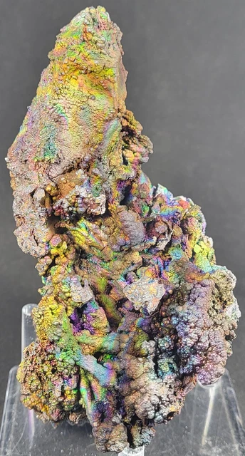 XL A++ RAINBOW Turgite on Quartz Crystals Iridescent Hematite Graves ...