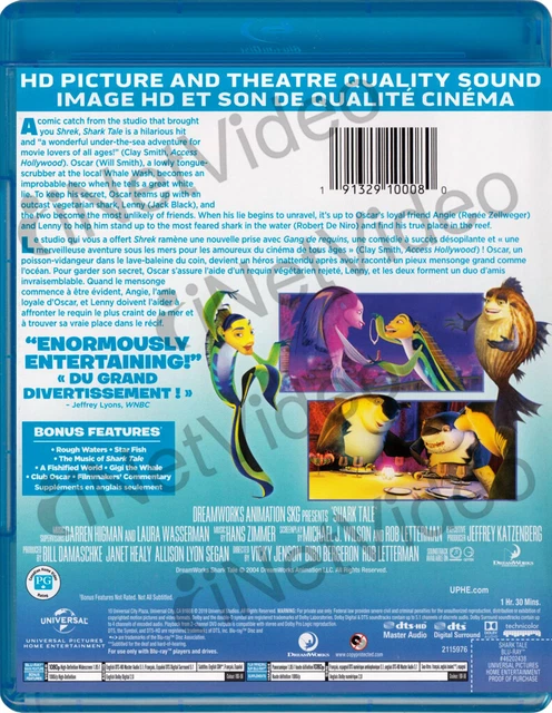 SHARK TALE (BLU-RAY) (Bilingüe) (Canadiense Lanzamiento Nuevo Azul EUR ...