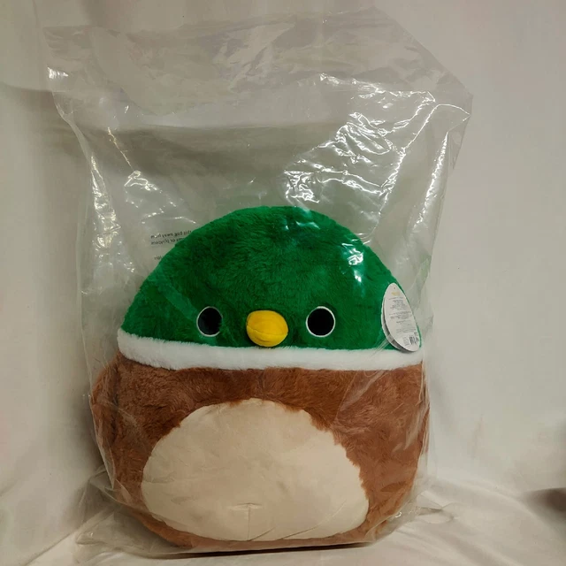 SQUISHMALLOWS FUZZAMALLOWS 16 Inch Avery The Mallard Duck HTF New w ...