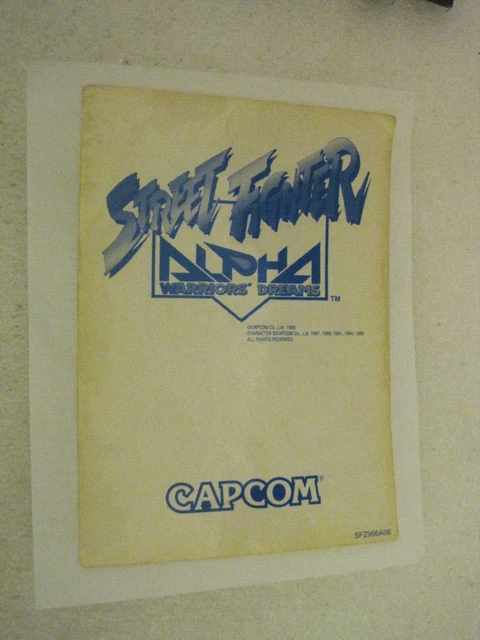 CAPCOM CPS2 STREET Fighter Alpha Original Romset And Sticker + Pld EUR ...