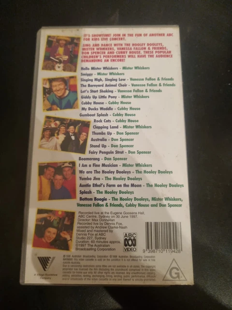 ABC FOR KIDS VHS Live Concert SHOWTIME 1998 Australia TV Video V12 £13. ...