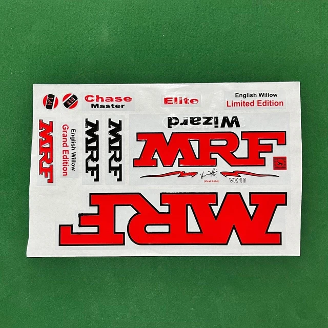 3D/EMBOSSED MRF VK 18 Grand Edition Elite Cricket Bat Sticker £9.50 ...