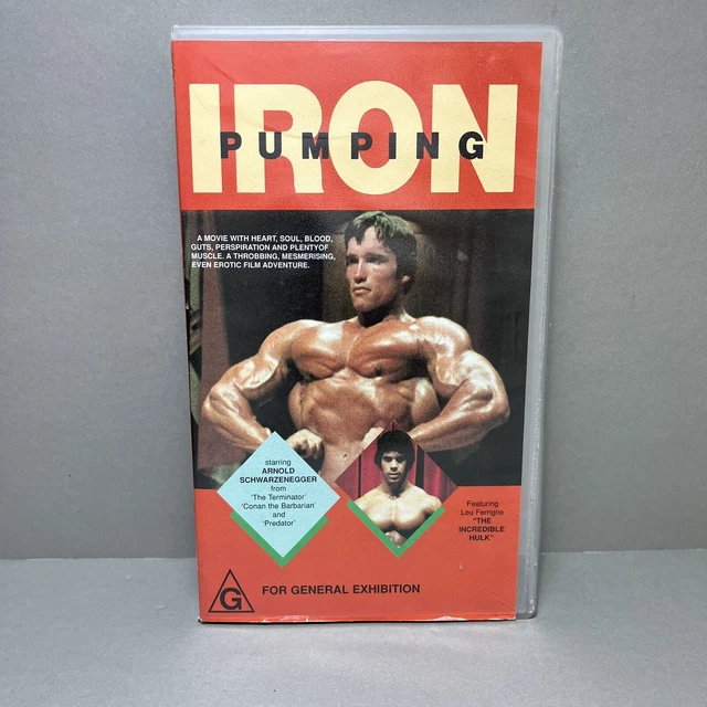 PUMPING IRON VHS (1977) Arnold Schwarzenegger Lou Ferrigno Bodybuilding ...
