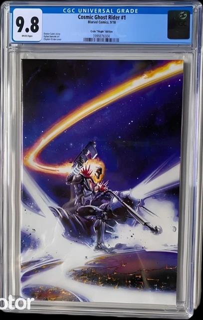 COSMIC GHOST RIDER 1 9.8 CGC Crain Virgin Variant 1st app Baby Thanos ...