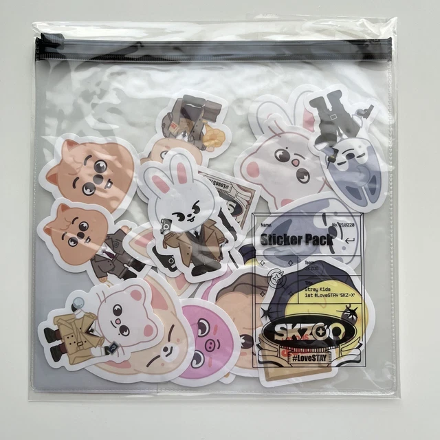 STRAY KIDS OFFICIAL Skzoo Skz-X Detective Sticker Pack Set 1st Lovestay ...