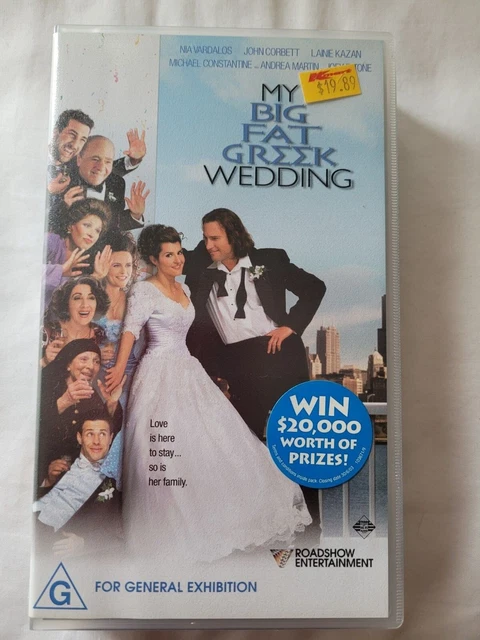 VHS MOVIE | My Big Fat Greek Wedding (2002) | Nia Vardalos; John ...