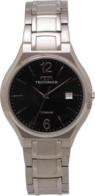 MONTRE TECHNOS TITANIUM Date T9B45IB Homme Argent EUR 178,74 - PicClick FR