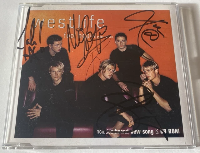 WESTLIFE – FOOL Again (2000 Remix) 5 Autographs Signed By Band UK CD ...