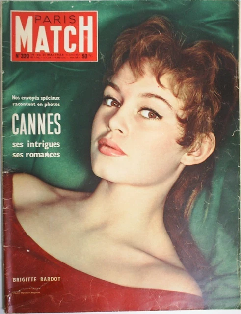 PARIS MATCH BRIGITTE Bardot Grace Kelly Susan Hayward Le Gange Festival ...