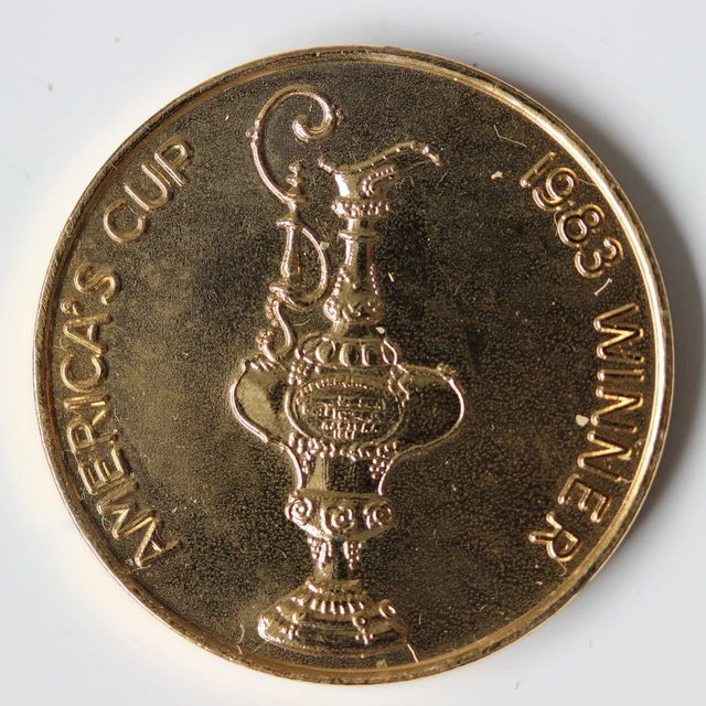 AUSTRALIA II WINNER 1983 Medal (America Cup) Gold plated UNC (3252229 ...