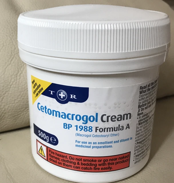 CETOMACROGOL CREAM BP 1988 Formula A 500g £24.99 - PicClick UK